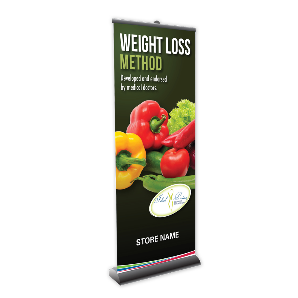 Ideal Protein Pop-Up Banner – Vegetables | RX Retail Marketing