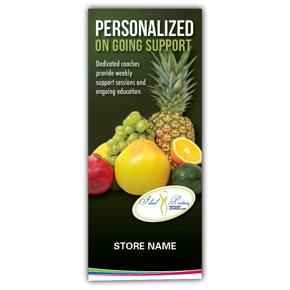 Ideal Protein X-Banner – Vegetables & Fruit | RX Retail Marketing